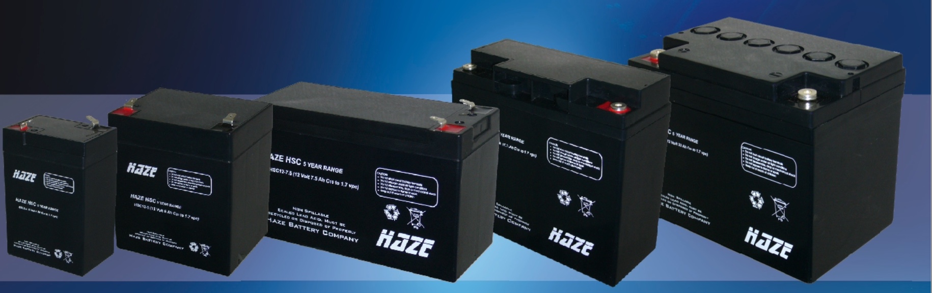 HSC 4, 6 & 12 Volt Monobloc 5 Year - HAZE Battery
